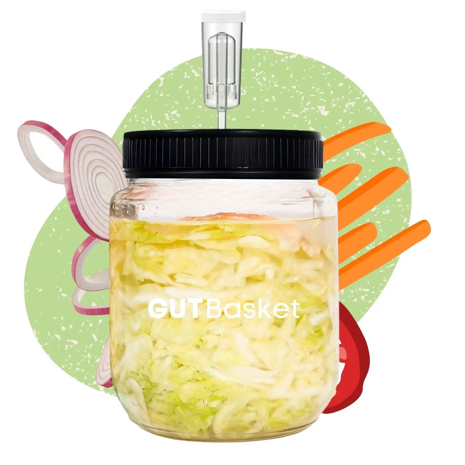 Vegetable Fermentation Kits for Sauerkraut, Kimchi & Pickles | Gutbasket
