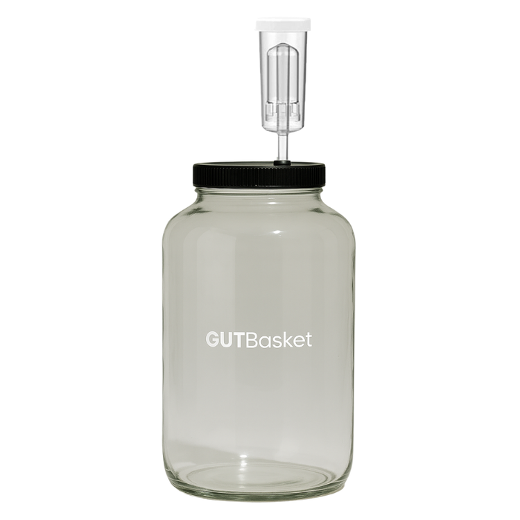 Fermentation Jars with Airlock – 1L, 2L & 4L Glass Jars | Gutbasket