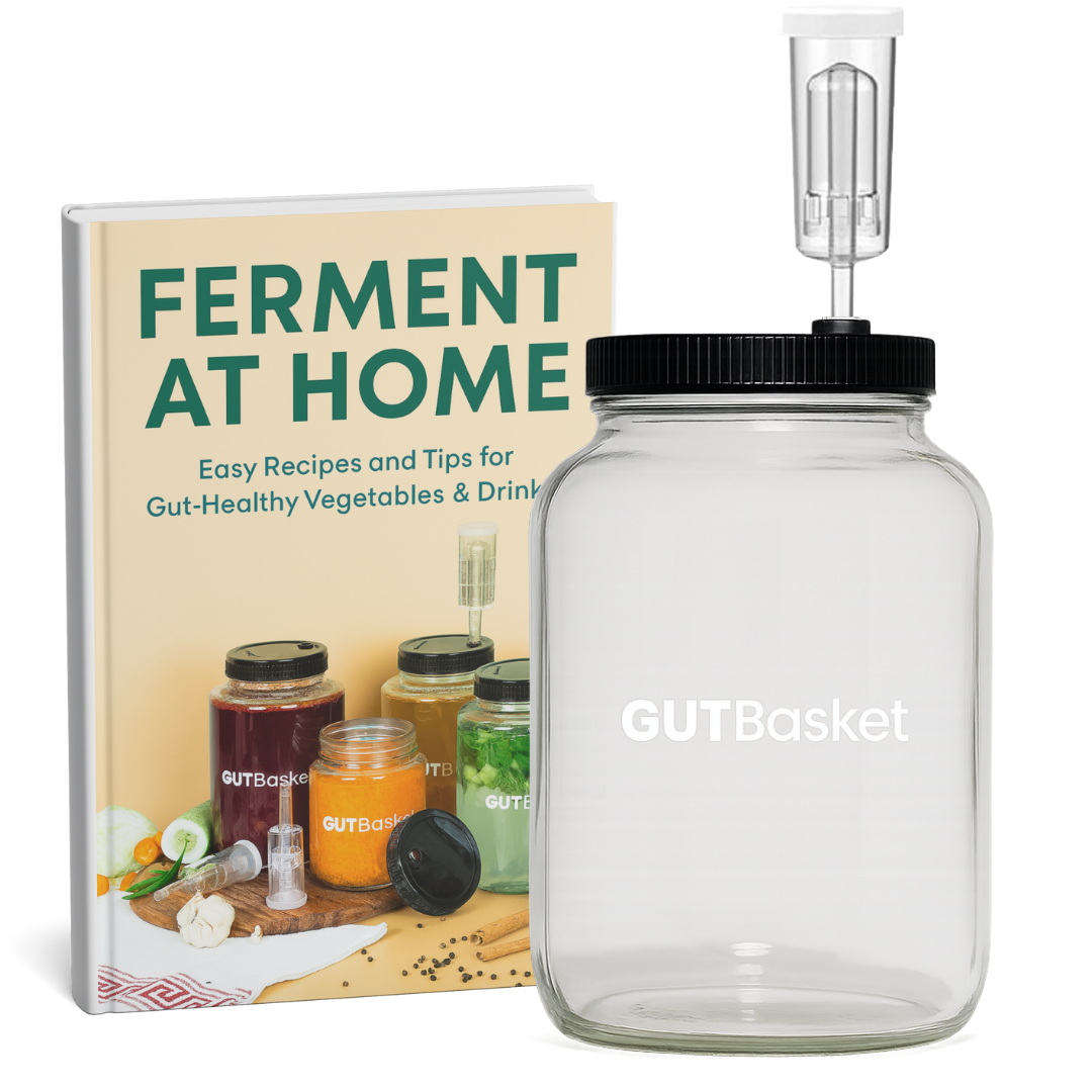 Fermentation Jars with Airlock – 1L, 2L & 4L Glass Jars | Gutbasket