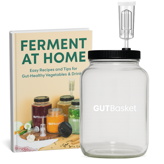 Fermentation Jars with Airlock – 1L, 2L & 4L Glass Jars | Gutbasket